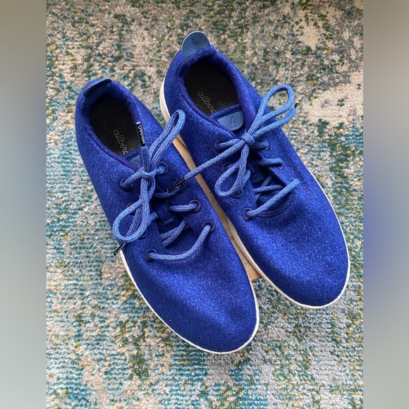 allbirds | Shoes | Allbirds Mens Wool Runners Bright Blue Shoes Size M ...